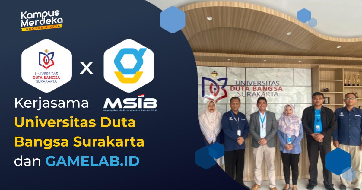 Penandatanganan Perjanjian Kerjasama Gamelab Indonesia dan Universitas Duta Bangsa Surakarta ...